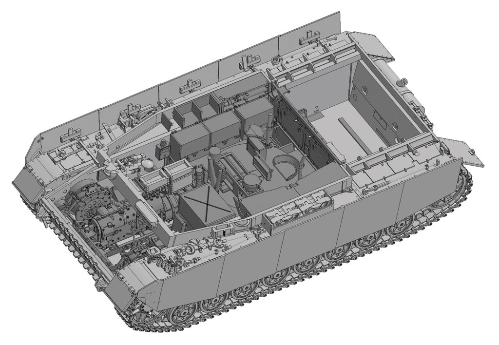 GIRLS und PANZER das Finale 1/35 IV Tank Ausf. H Team Ankou Inside ...
